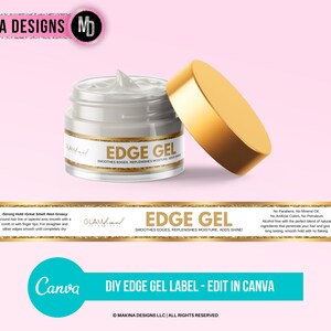 DIY EDGE CONTROL Sticker Label Design, Do It Yourself Edge Control ...