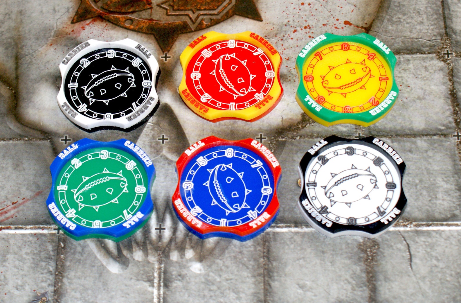 Blood Bowl Ball Carrier and Scatter Base Token - Etsy