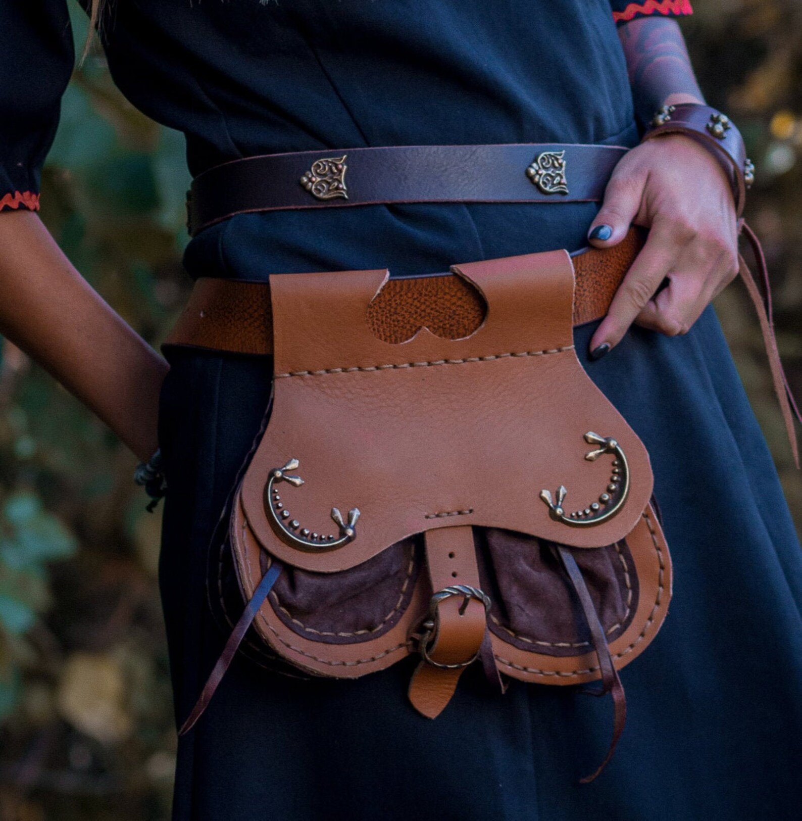 Handmade Kidney Pouch Medieval 14th Century Replica High - Etsy