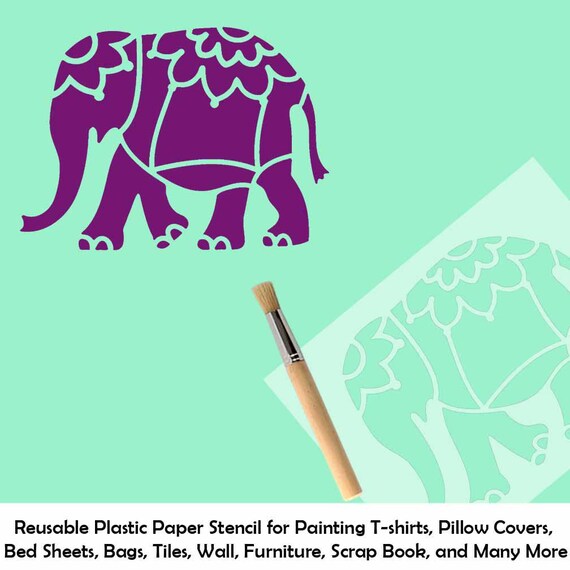 Elephant Stencil For Wall