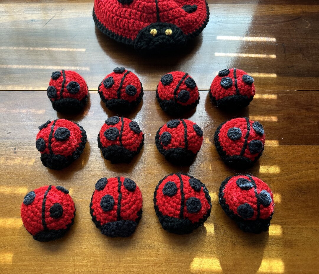 Crochet Ladybug Memory Matching Game - Etsy