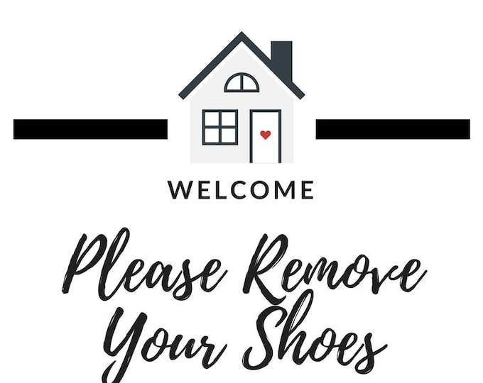 Remove Shoes Real Estate Sign - Etsy