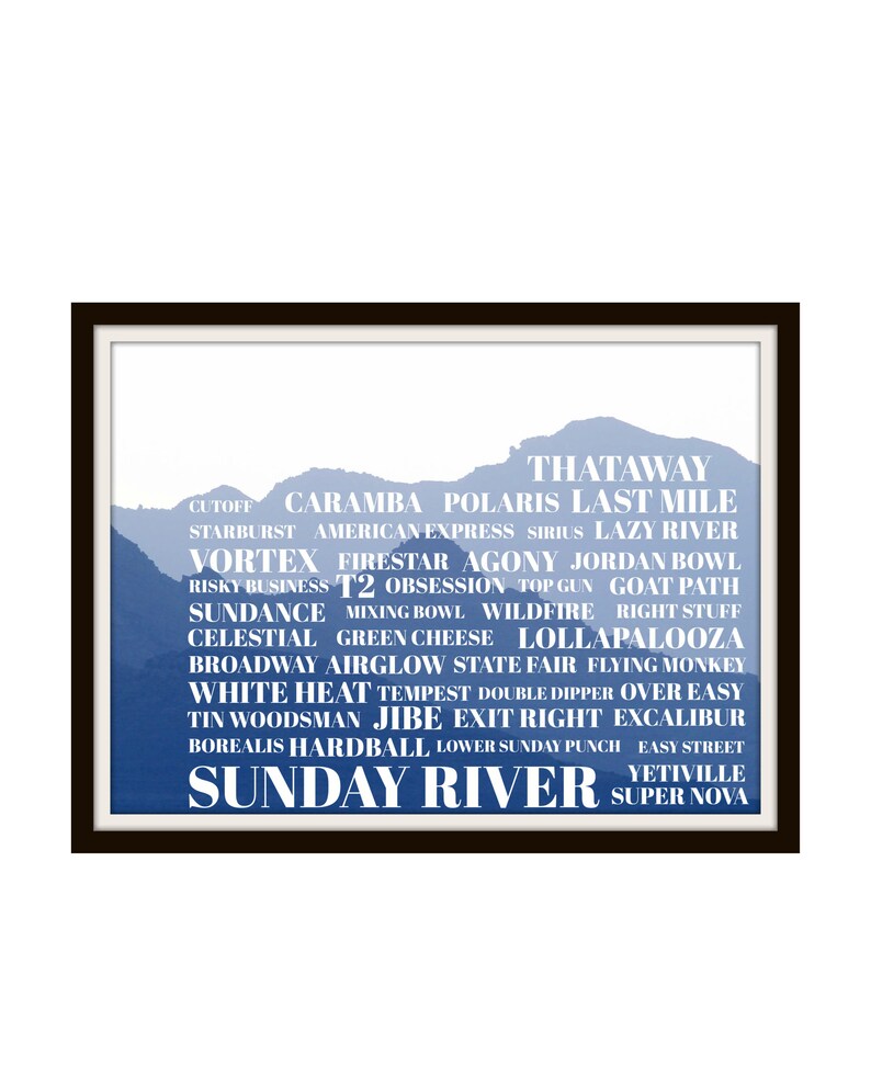 Sunday River Maine Ski Trails INSTANT DOWNLOAD Digital Print 8x10 - Etsy