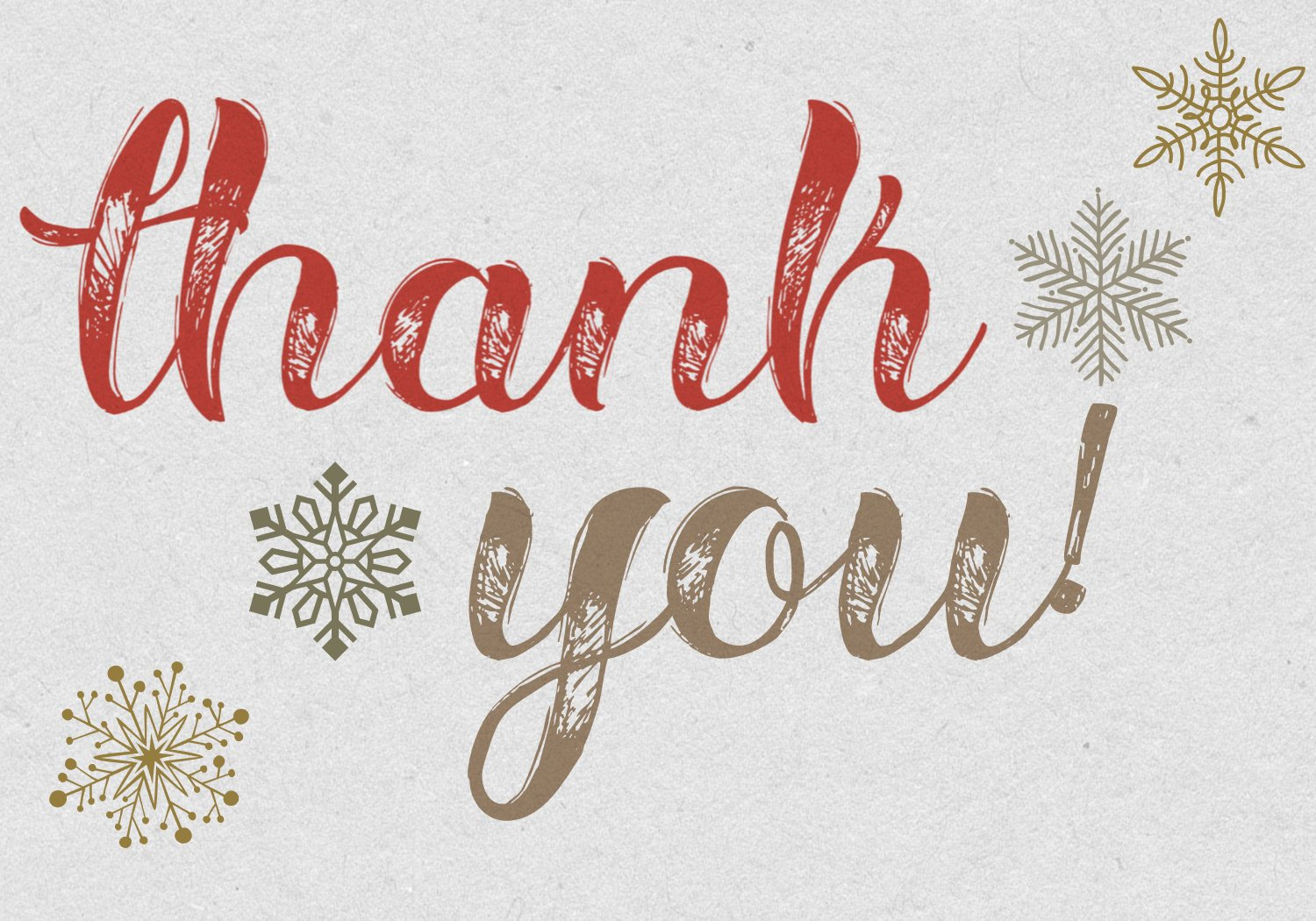 Thank You Snowflake Card Instant Download - Etsy