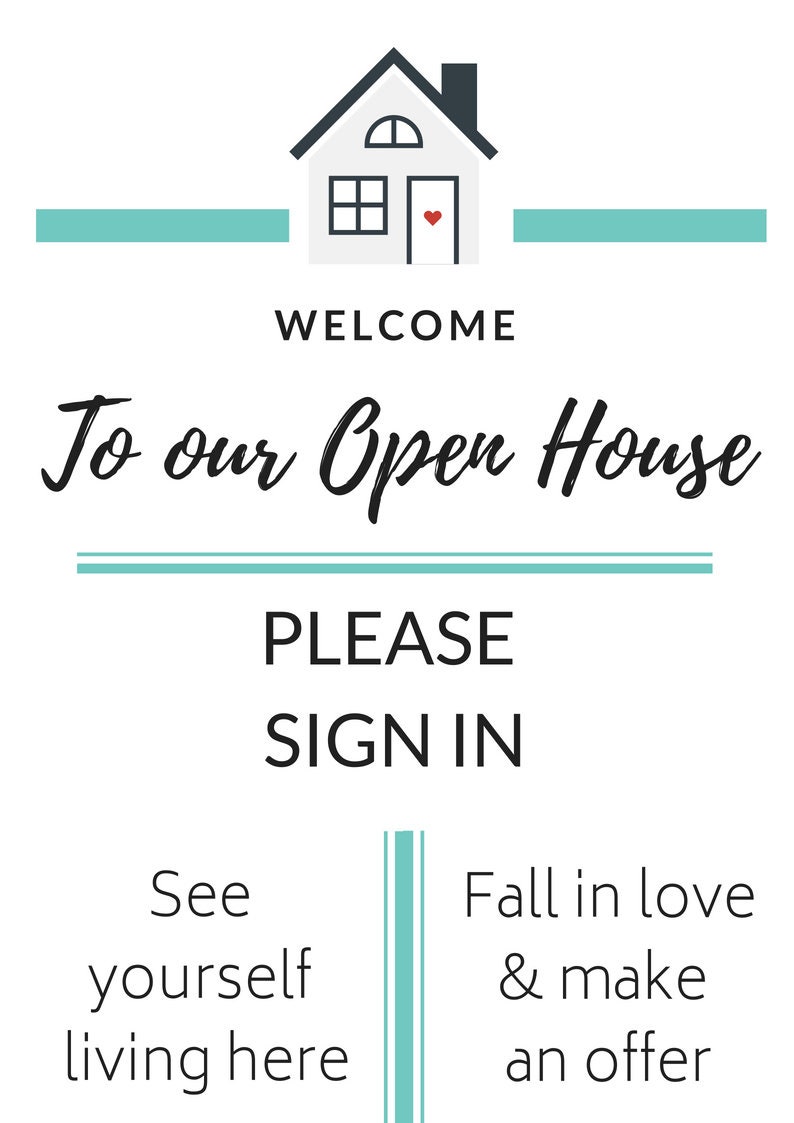 Open House Welcome Instant Download Real Estate - Etsy