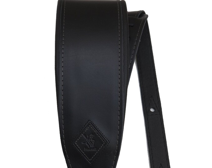 Custom Bass Strap Wide Bass Guitar Strap Leather Wide Guitar Strap ...