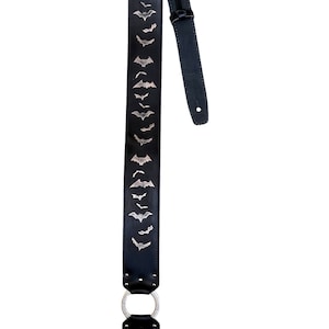 BATMAN Leather Guitar Strap | Handcrafted Bass Strap | Premium Comfort ...