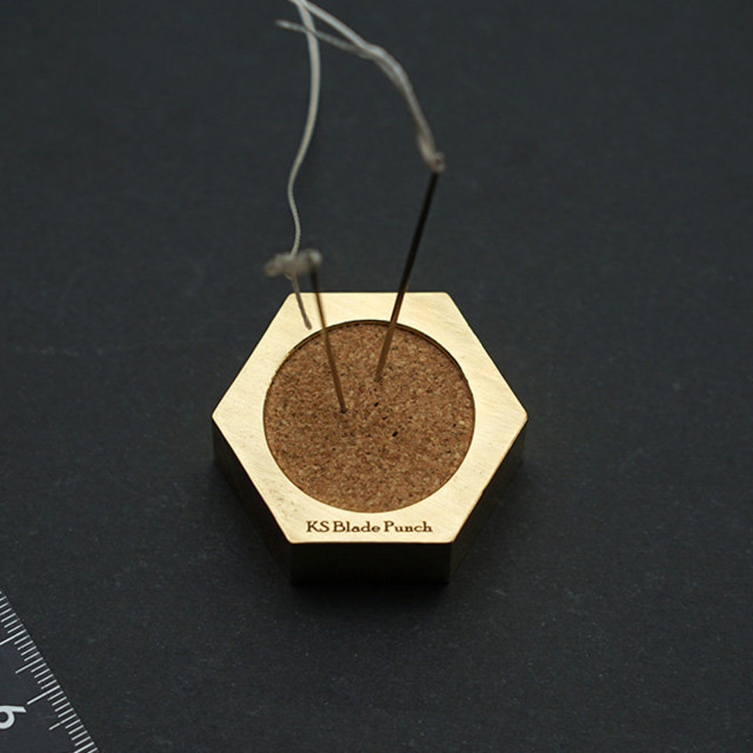 Ksbladepunch / Brass Mini Cork Stand for Needles / Ksblade - Etsy