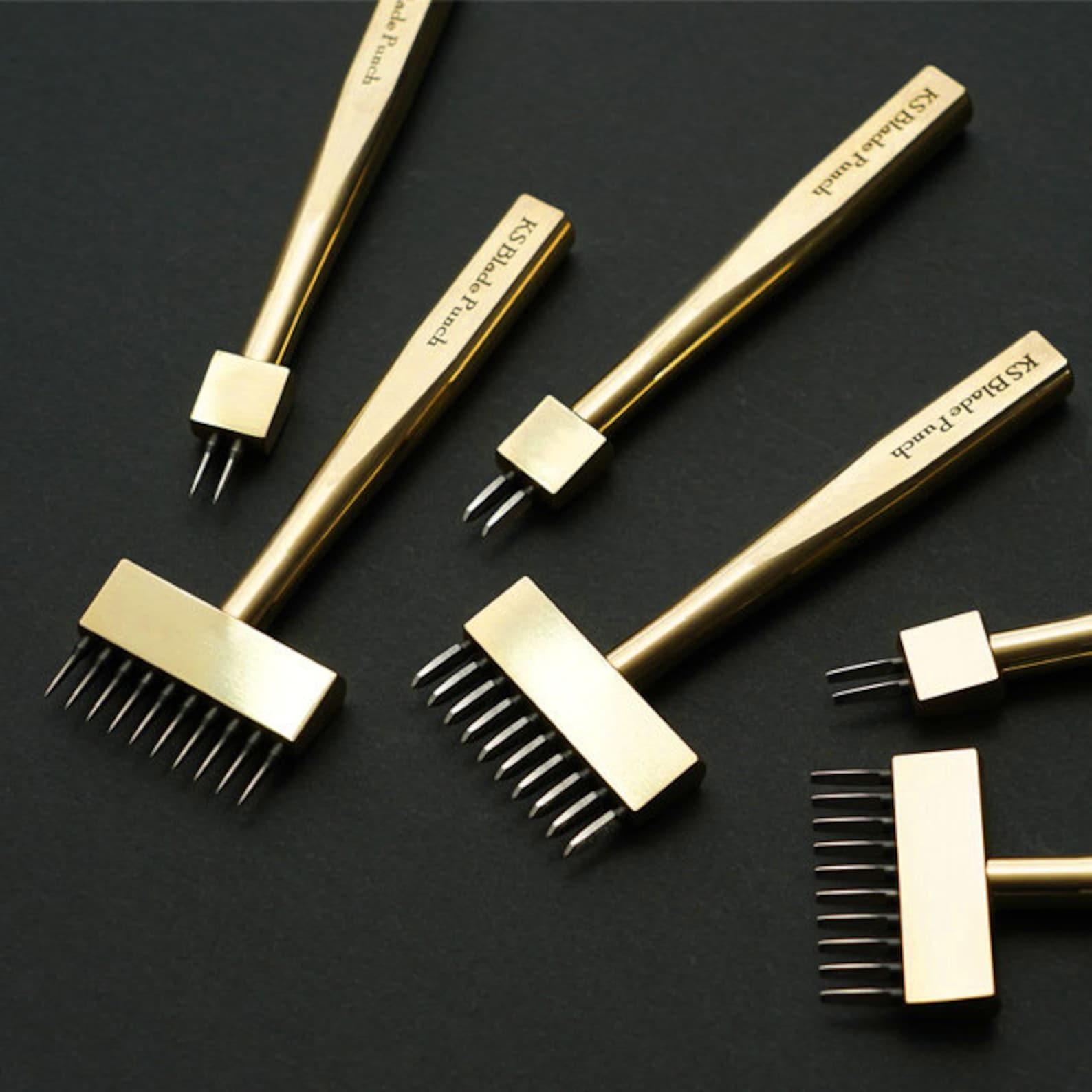Ksbladepunch / Pricking Irons V2 (brass) – for High Quality ...