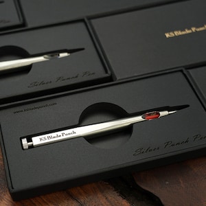 Ksbladepunch / Silver Punch Pen (ballpoint Pen) / Ksblade - Etsy