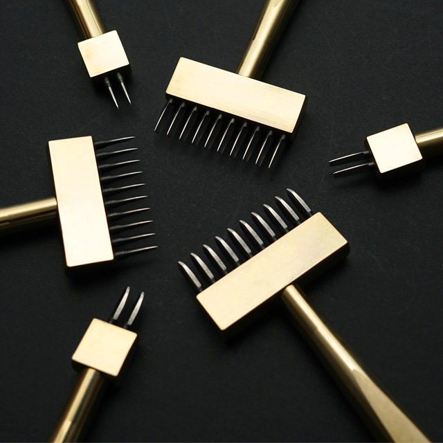 Ksbladepunch / Pricking Irons V2 (brass) – for High Quality ...