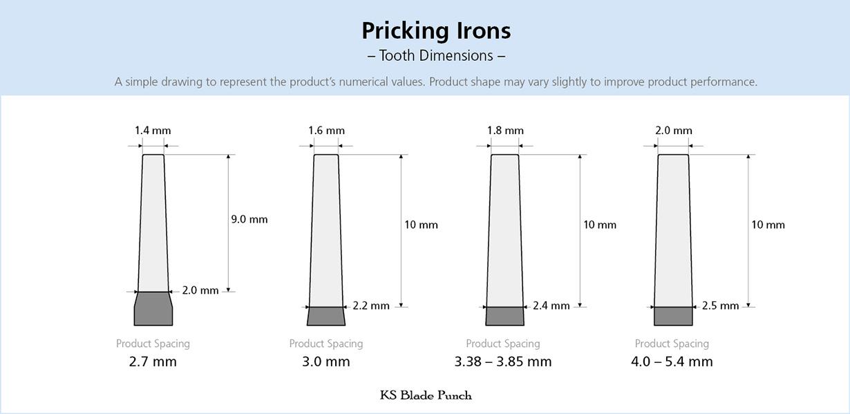 Ksbladepunch / 20 Tooth - Pricking Irons, Round Dent / Ksblade / KSB - Etsy