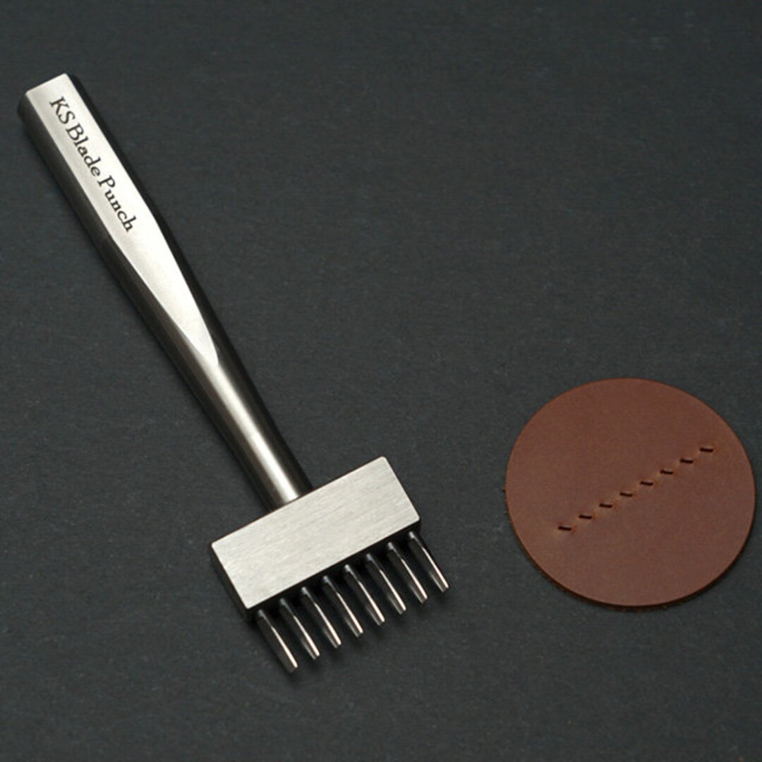 Ksbladepunch / Pricking Irons V2 (silver) (inverse) – for High Quality Leathercraft Tools ...