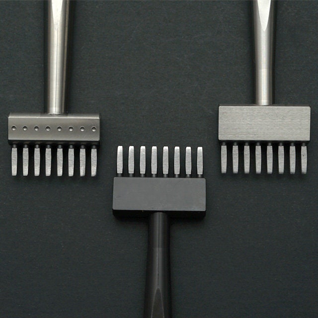 Ksbladepunch / Pricking Irons (silver) (flat) – for High Quality ...