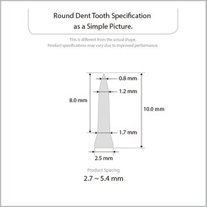 Ksbladepunch / Round Dent (black) – for High Quality Leathercraft Tools ...