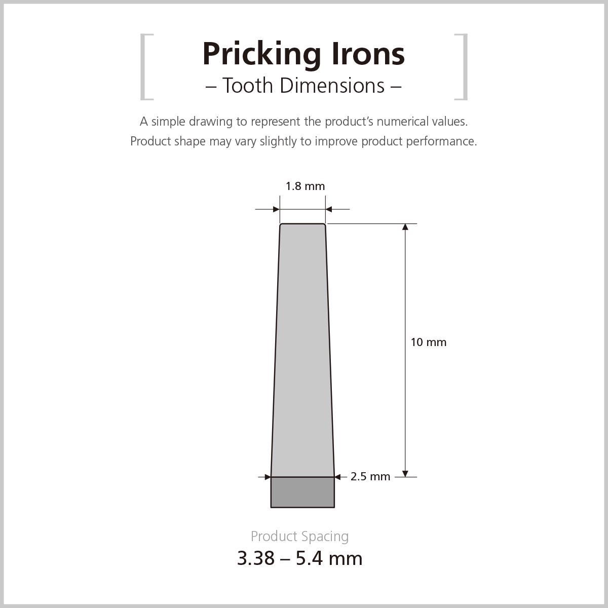 Ksbladepunch / Pricking Irons (black) (flat) – for High Quality ...
