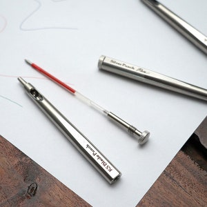 Ksbladepunch / Silver Punch Pen (ballpoint Pen) / Ksblade - Etsy