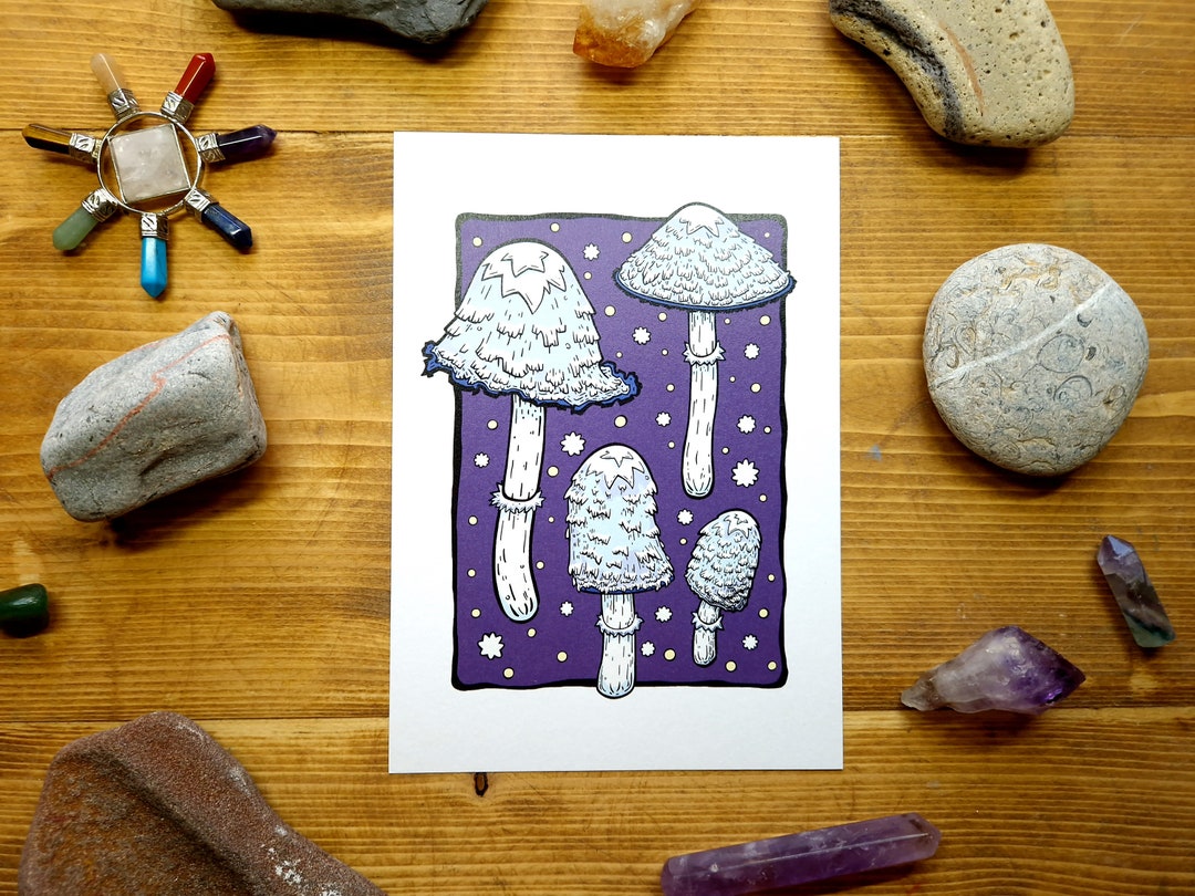 Dark Winter Toadstools - Etsy