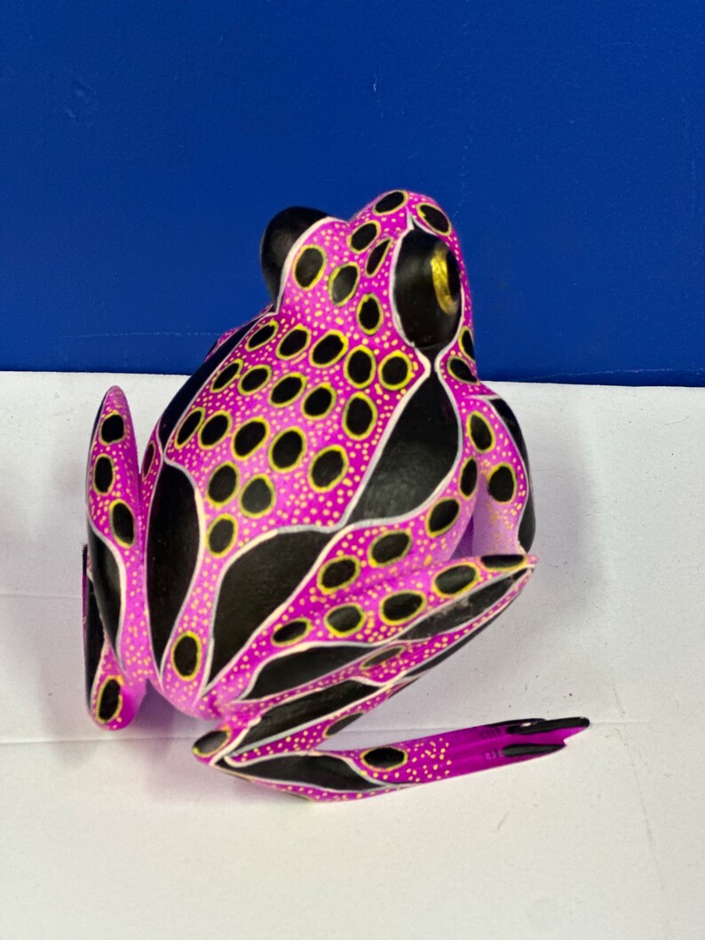 Enchanting Leap: Alebrije Frog Sculpture - Etsy