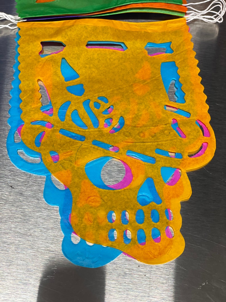 Dia De Los Muertos Papel Picado Mexican Banners Paper - Etsy