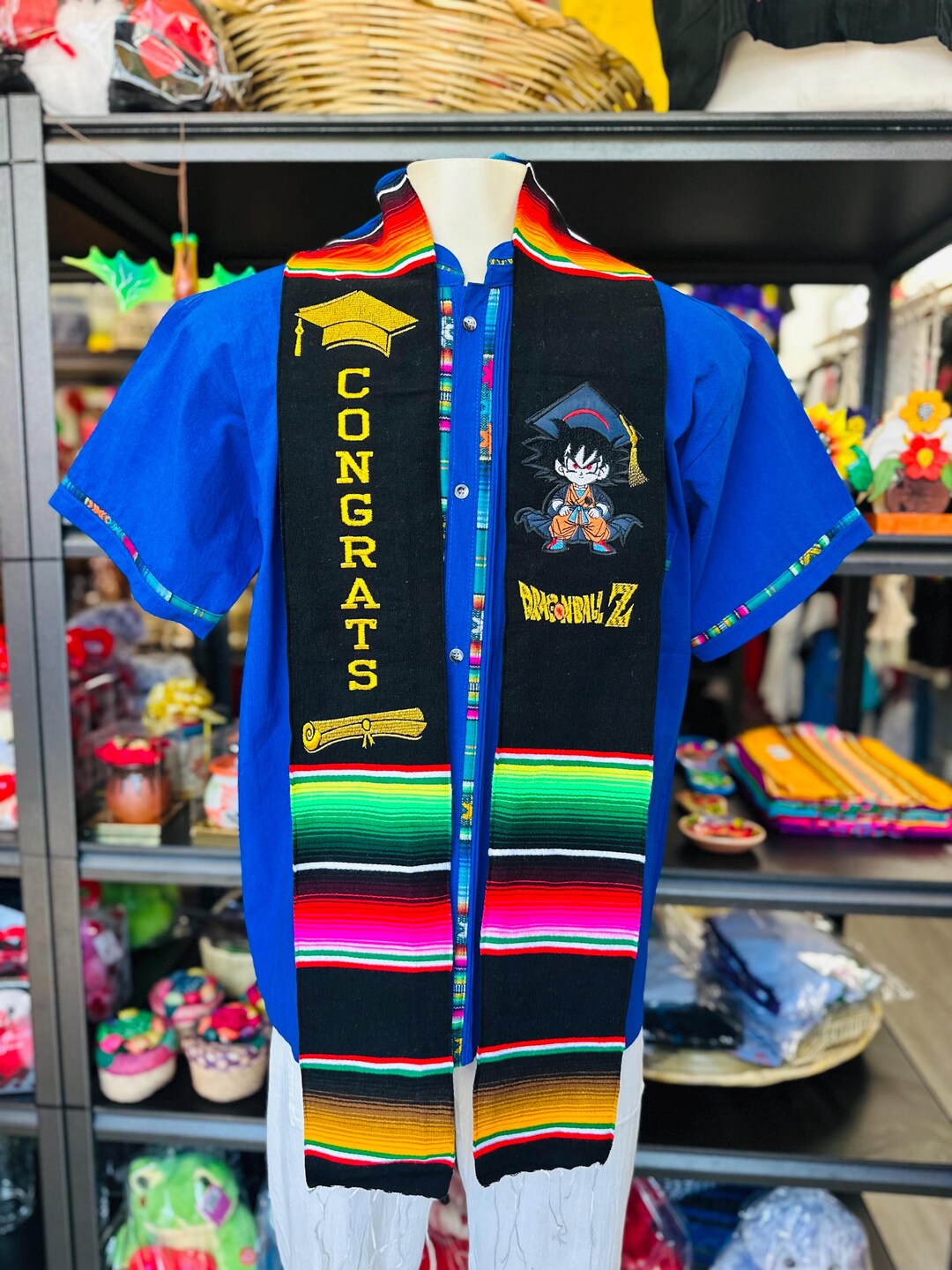 Goku Dragon Ball Z Anime Graduation Sash Scarf Stole Class of 2025 - Etsy