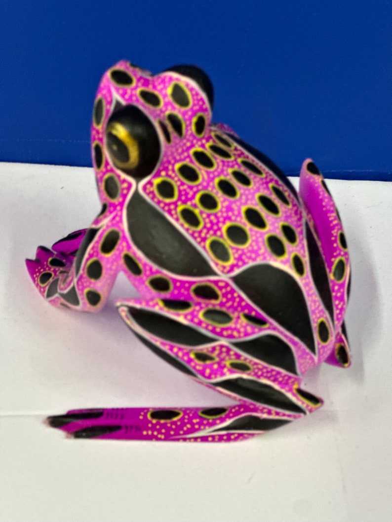 Enchanting Leap: Alebrije Frog Sculpture - Etsy