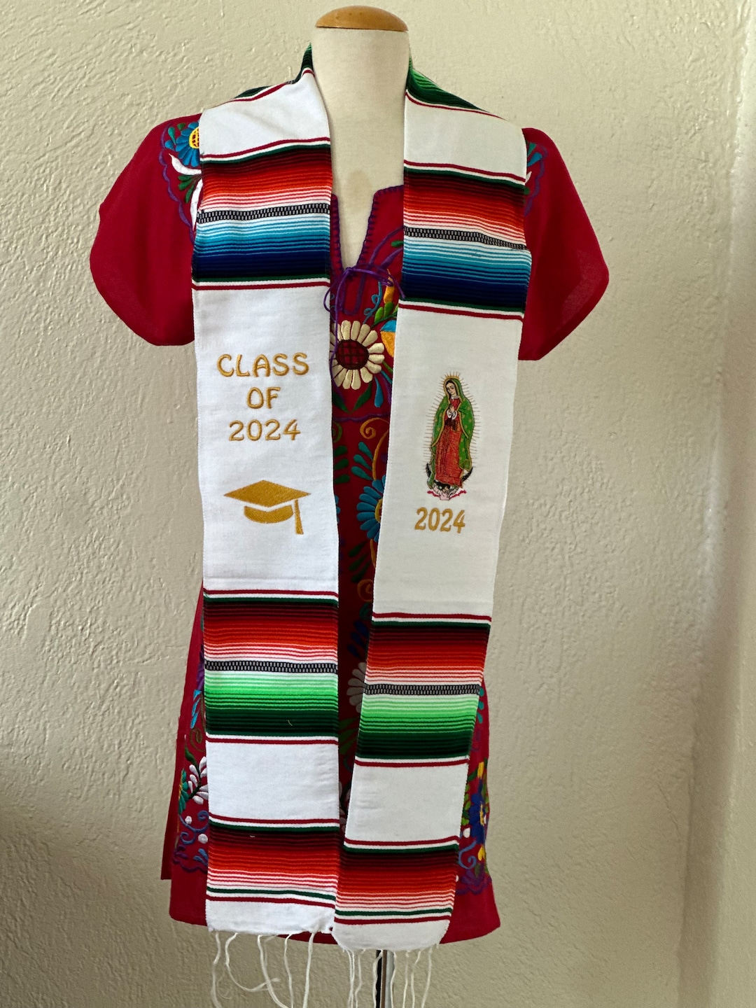 Graduation Sash Scarf Stole Class of 2024 Virgen - Etsy