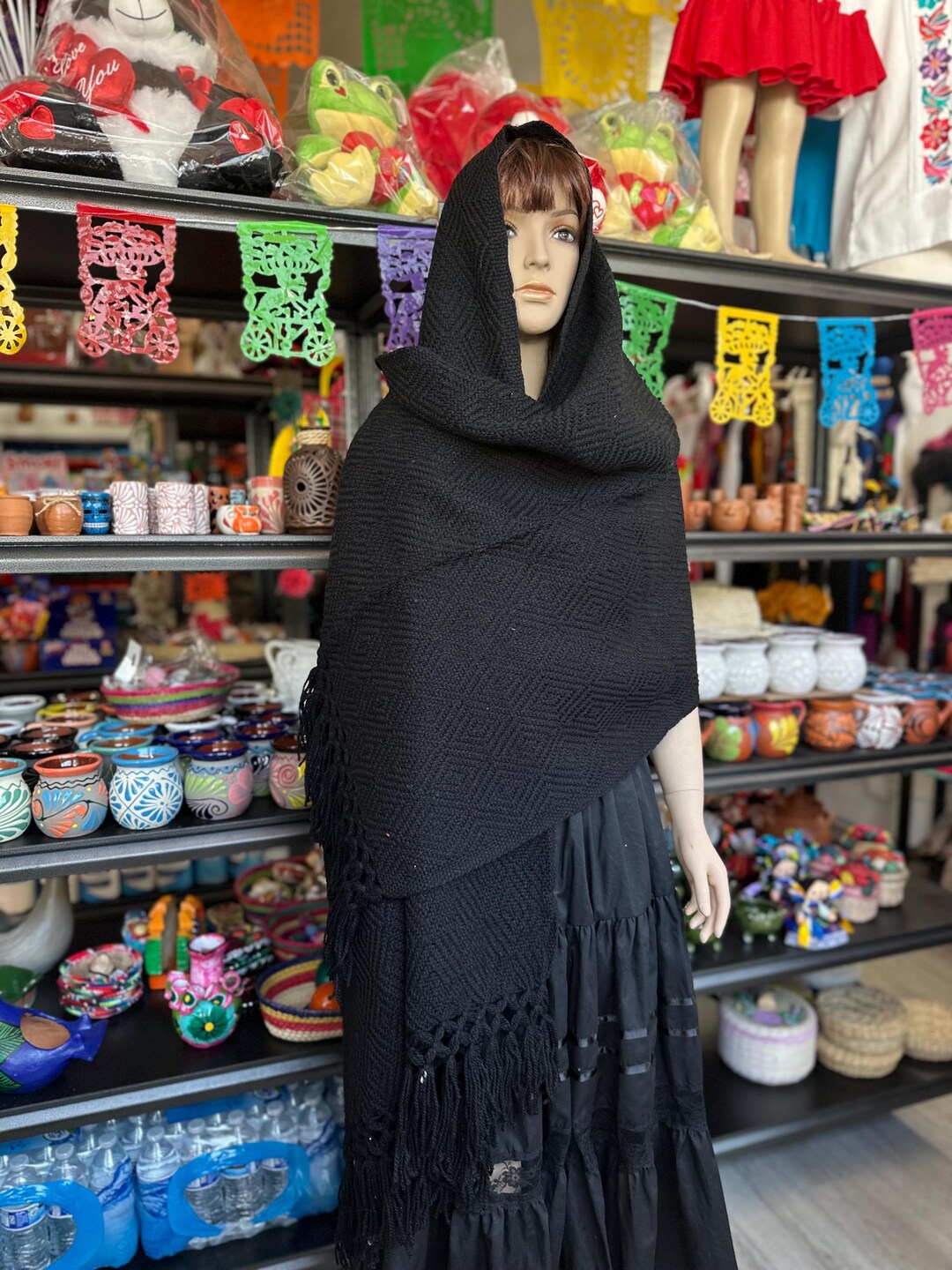Beautiful Mexican Rebozo Embroidery Mexican Shawl - Etsy