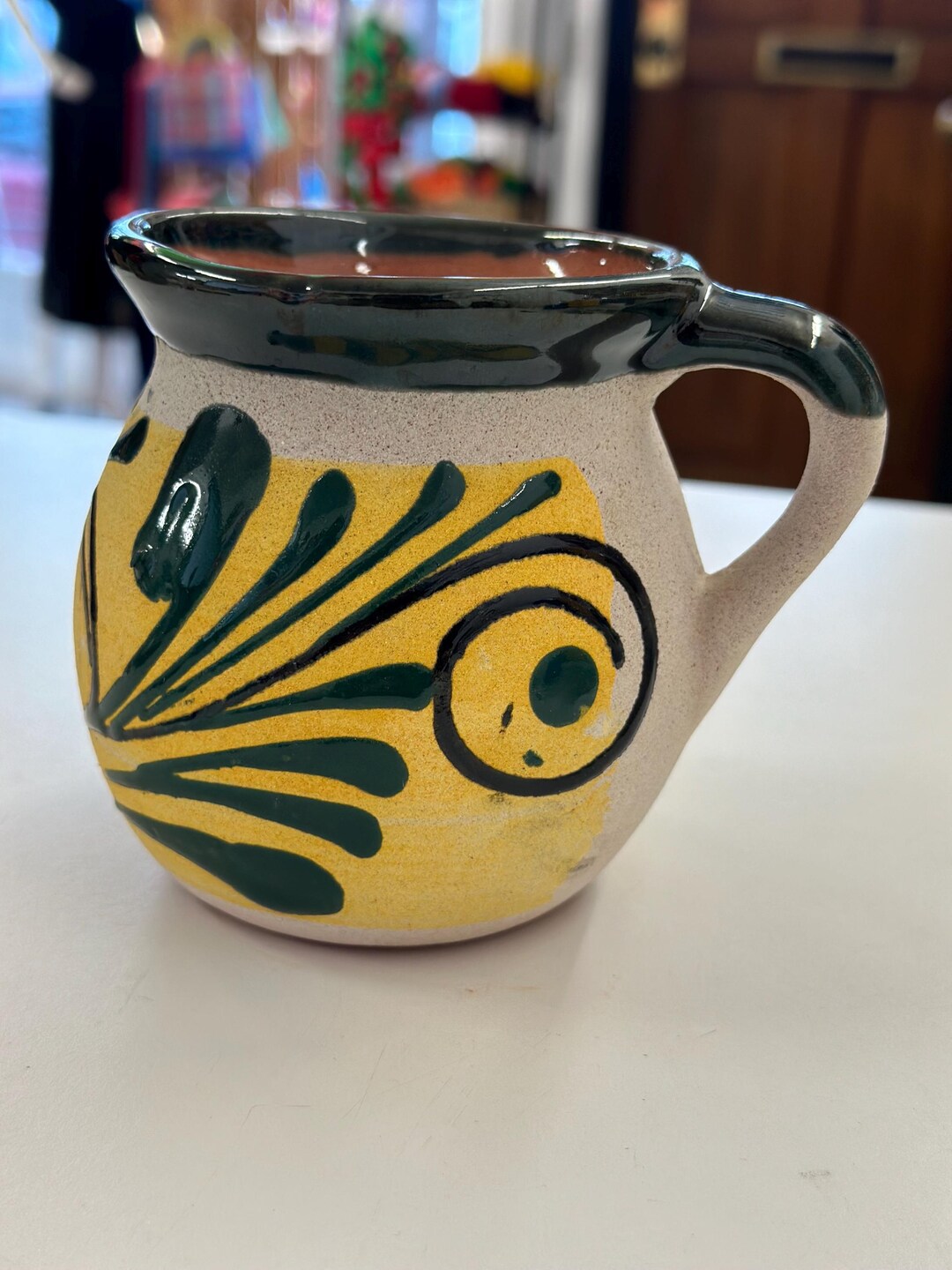 Mexican Caffe Mugs Mexican Hand-painted Clay Pottery Mug - Etsy