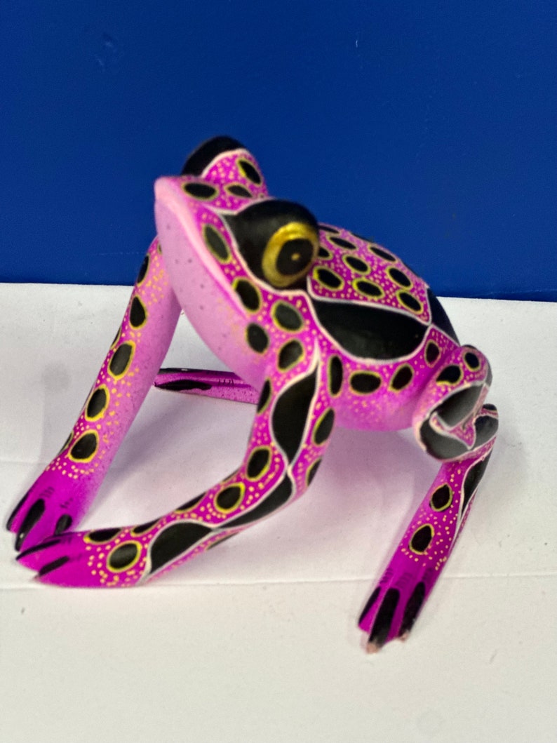 Enchanting Leap: Alebrije Frog Sculpture - Etsy