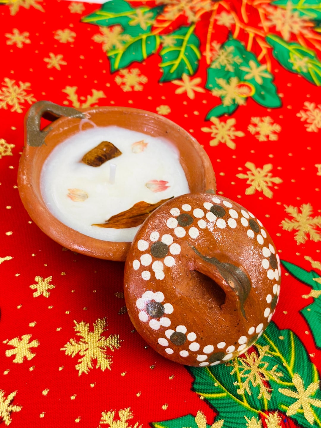 Mexican Candle / Mini Cazuelita De Barro Mexicano - Etsy