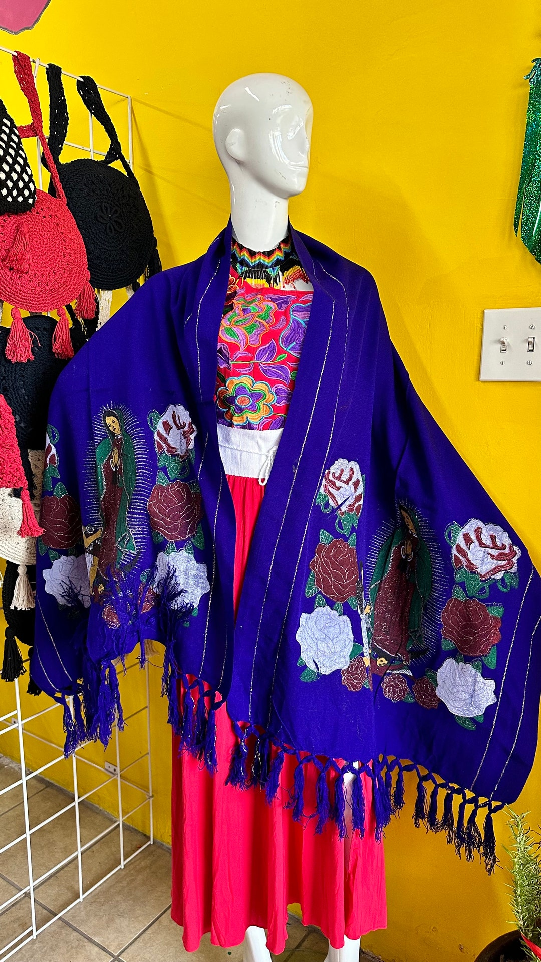 Virgen Maria Beautiful Mexican Rebozo - Etsy