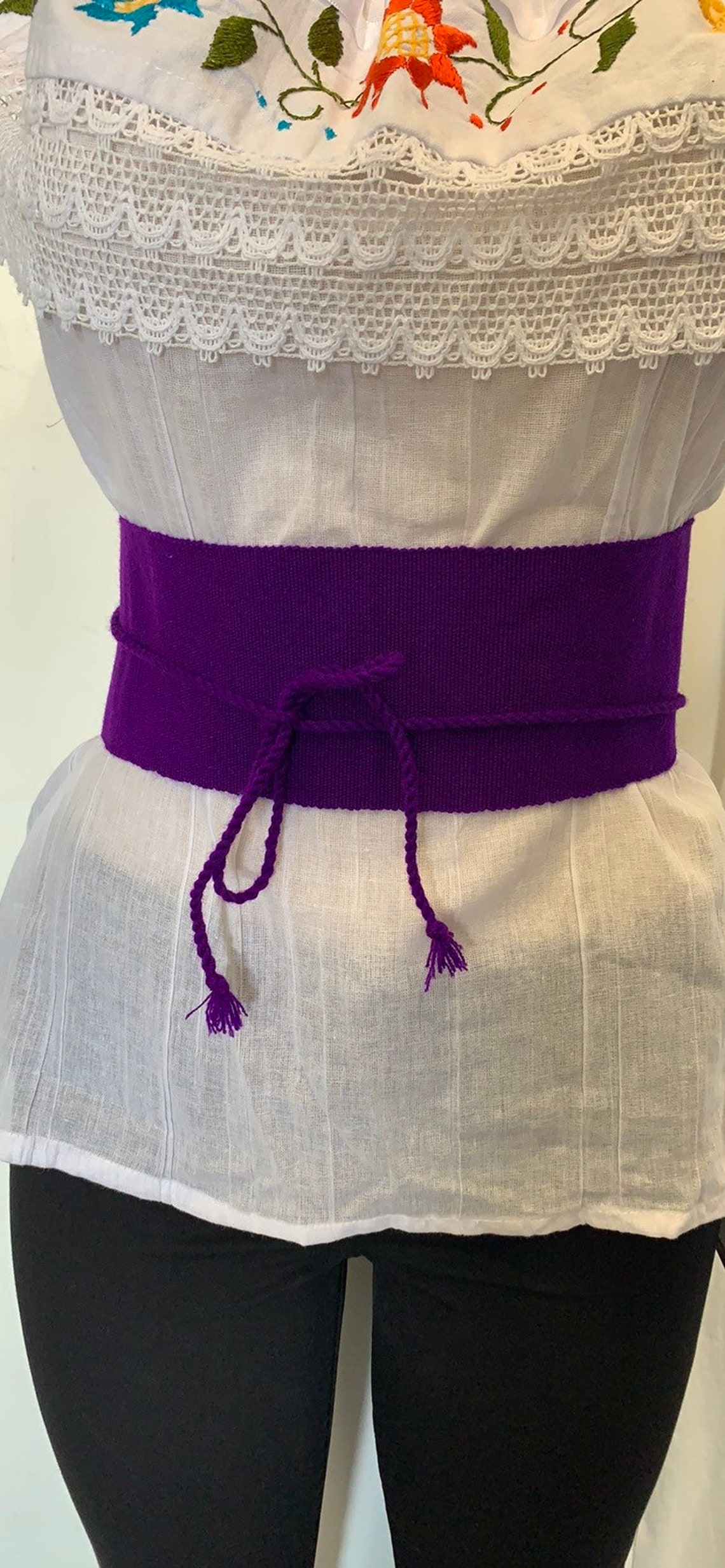 Embrace Timeless Elegance: Beautiful Solid Color Mexican Faja (belt - Etsy