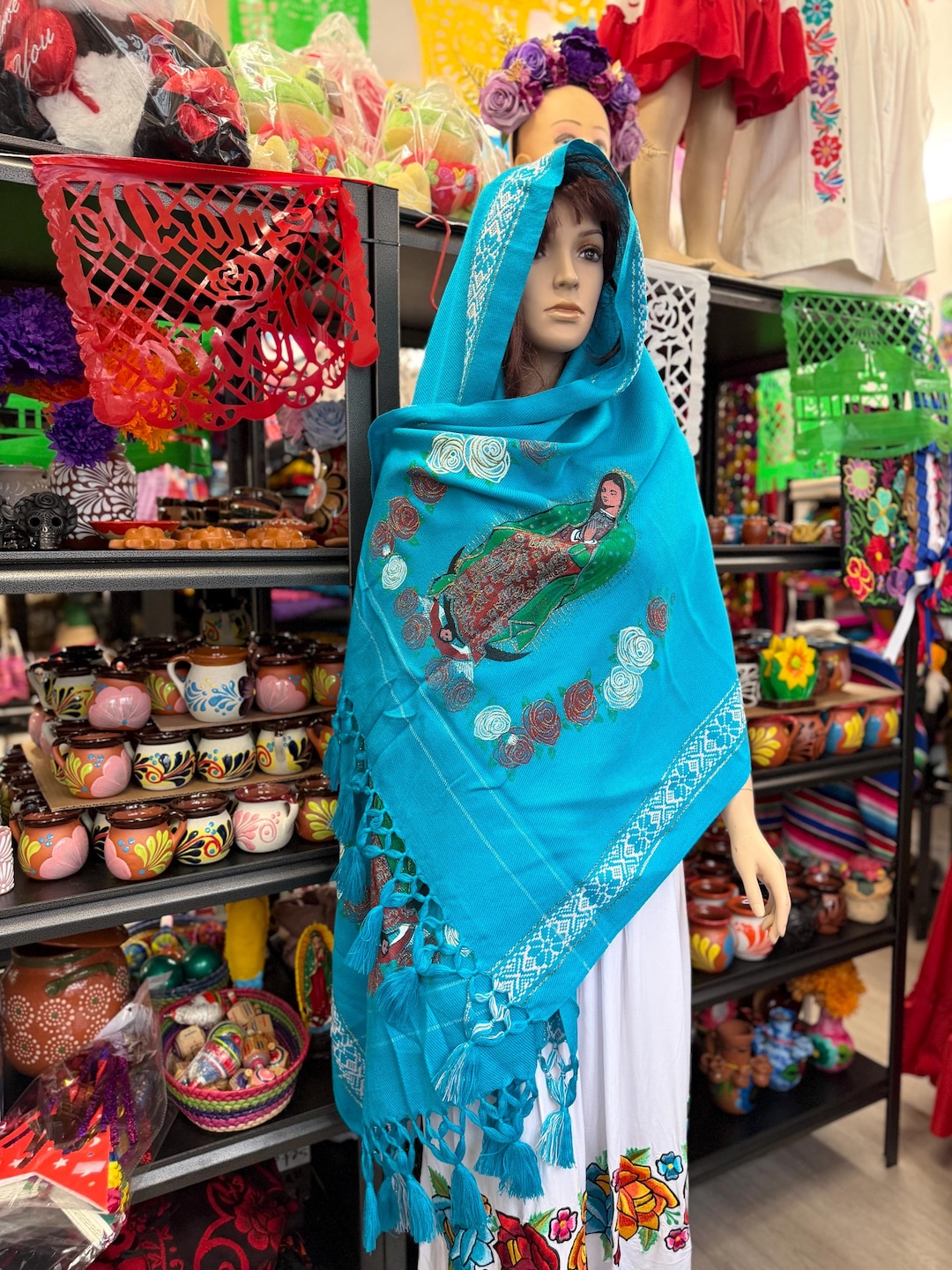 Virgen Maria Beautiful Mexican Rebozo - Etsy