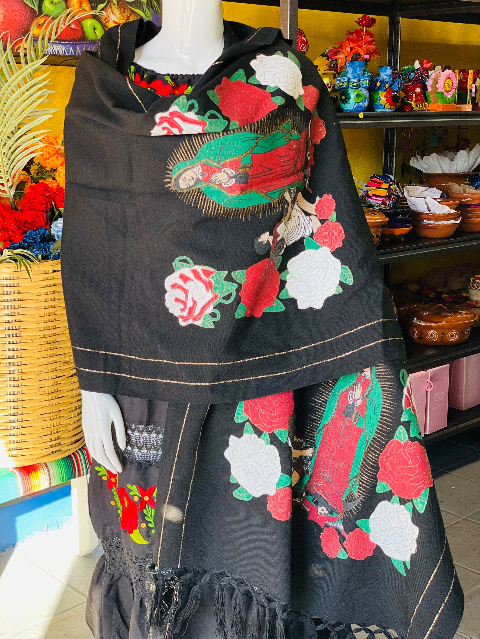 Virgen Maria Beautiful Mexican Rebozo - Etsy
