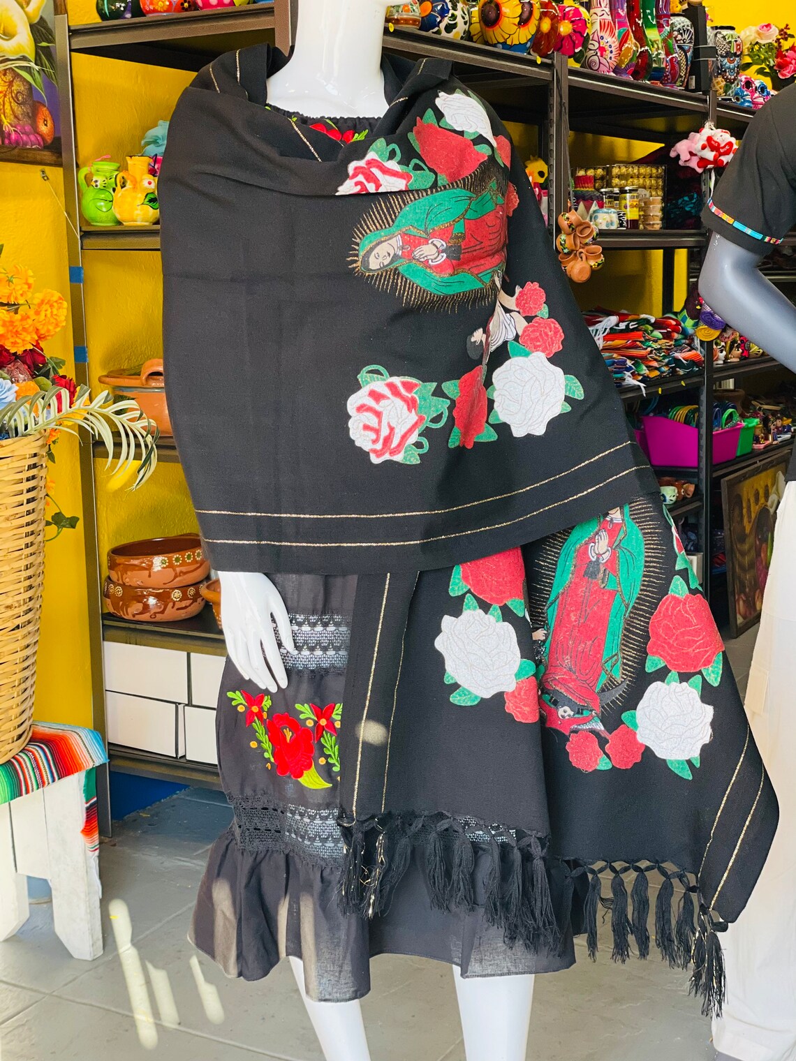 Virgen Maria Beautiful Mexican Rebozo - Etsy