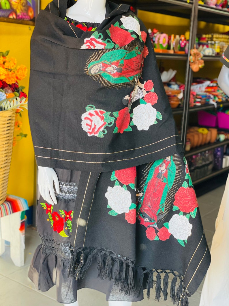 Virgen Maria Beautiful Mexican Rebozo - Etsy