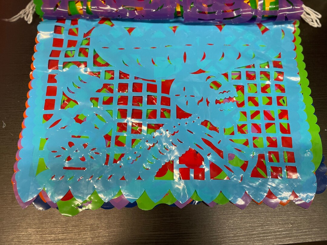 Dia De Los Muertos Papel Picado Mexican Banners Plastic - Etsy