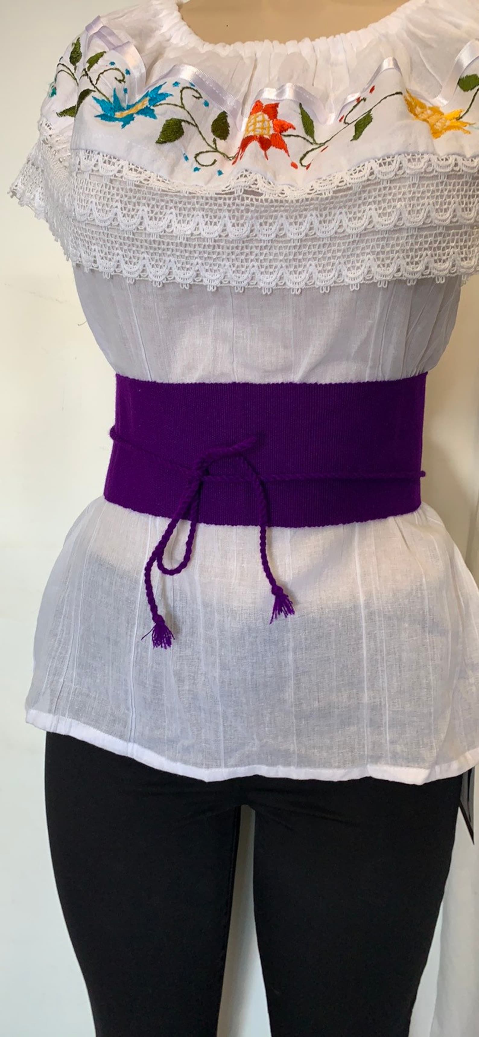 Embrace Timeless Elegance: Beautiful Solid Color Mexican Faja (belt - Etsy
