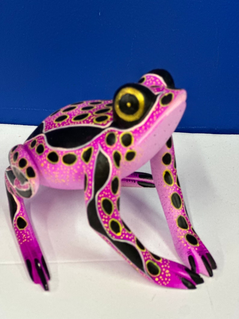 Enchanting Leap: Alebrije Frog Sculpture - Etsy