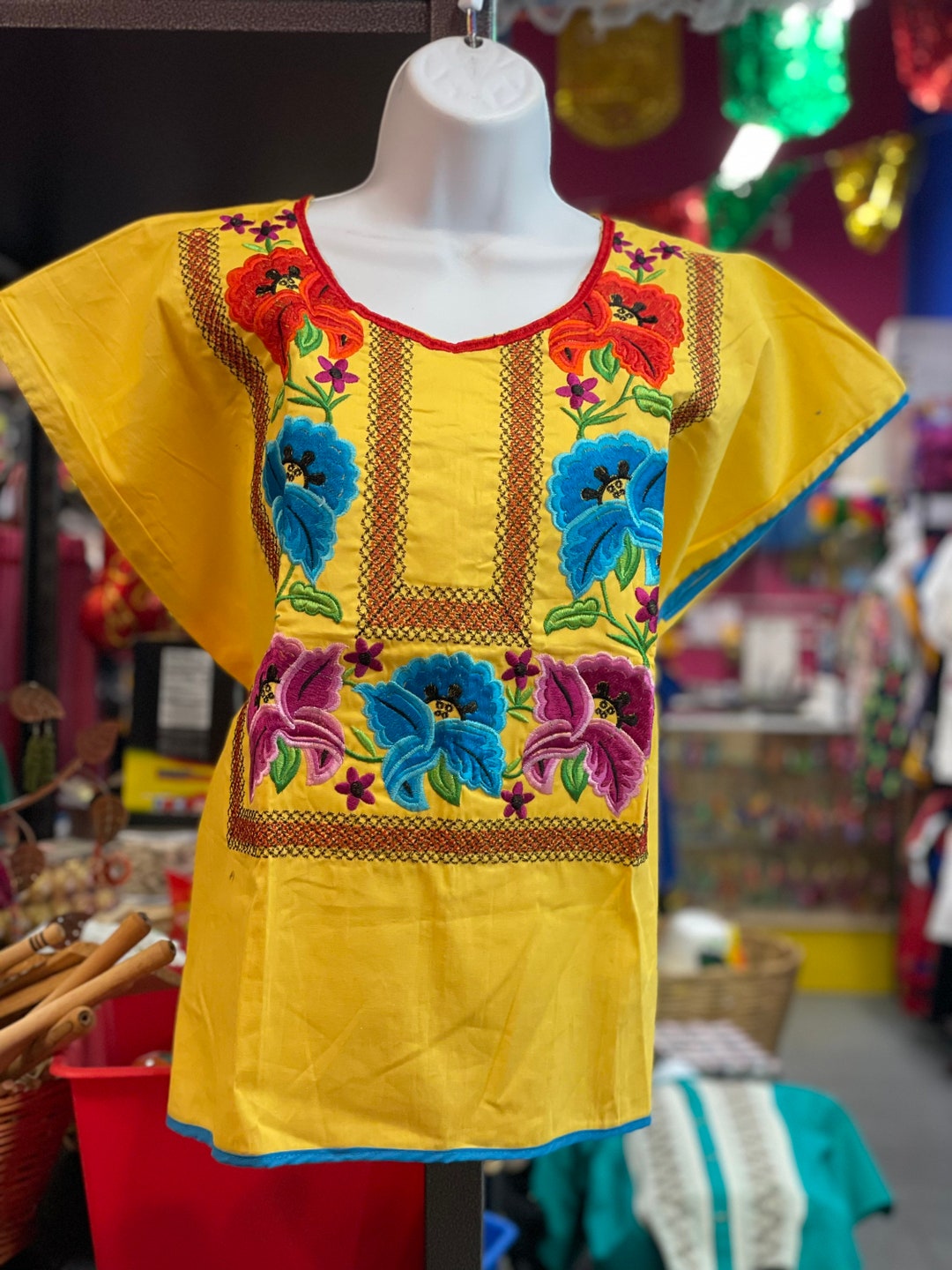 Mexican Blouse Top Oaxaca - Etsy