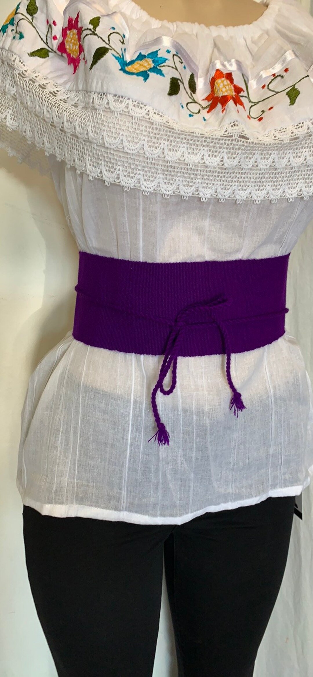 Embrace Timeless Elegance: Beautiful Solid Color Mexican Faja (belt - Etsy