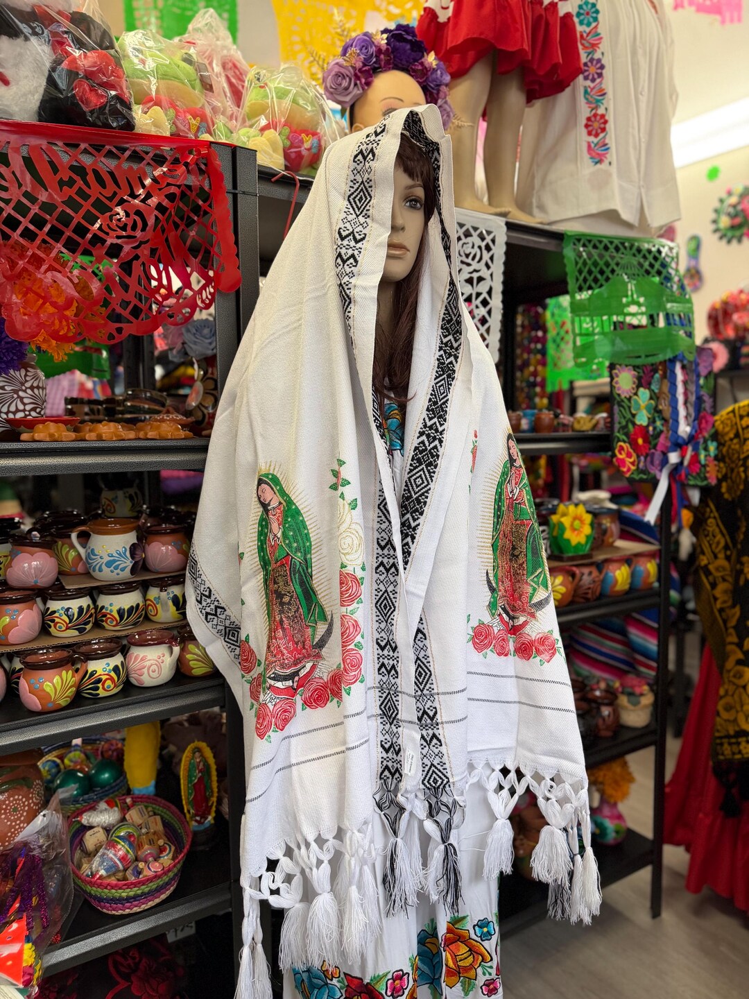 Virgen Maria Beautiful Mexican Rebozo - Etsy