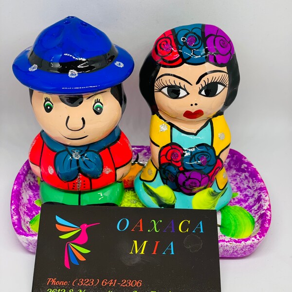 Mexican Salt and Pepper Shakers - Etsy