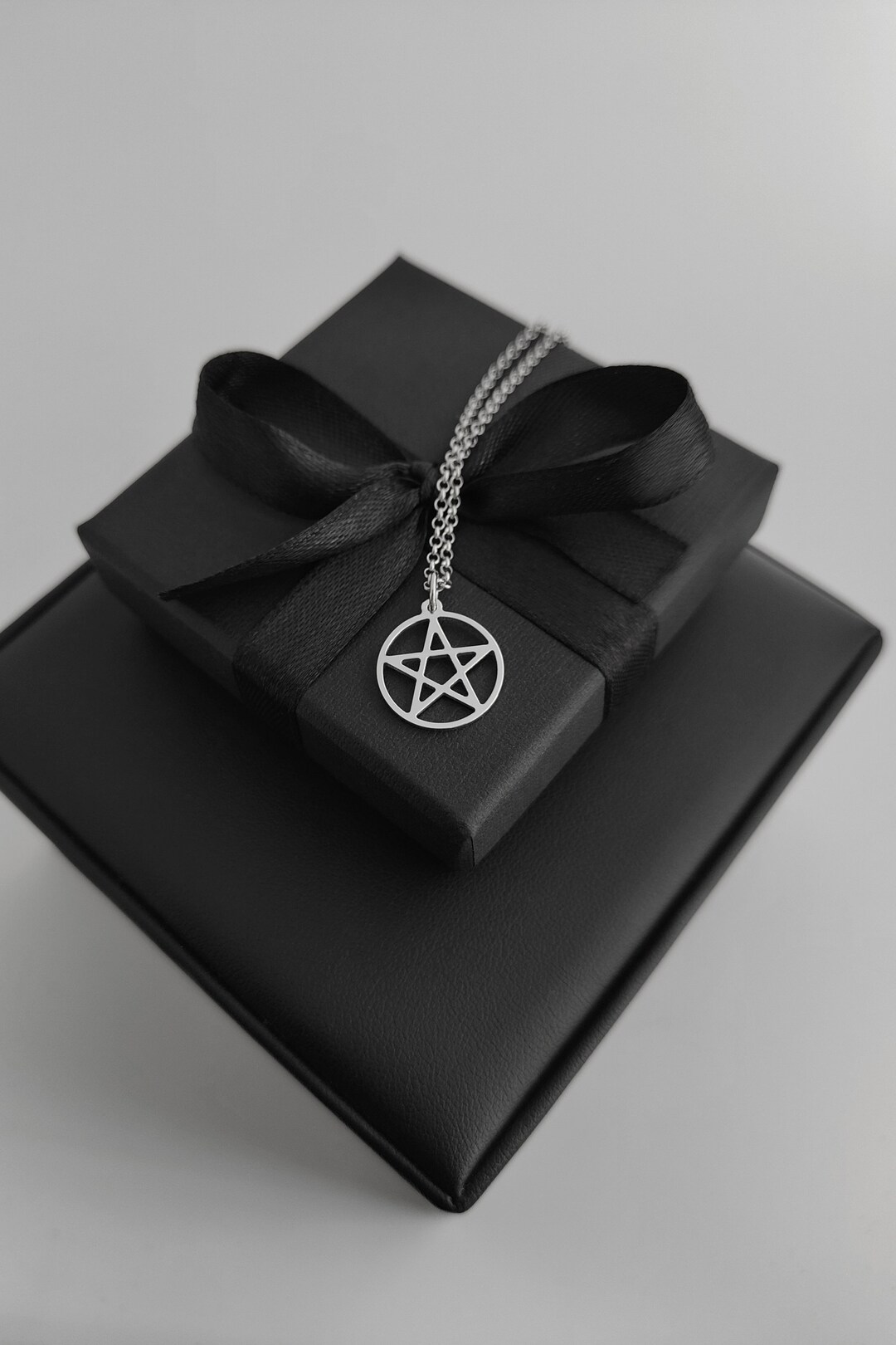Pentagram Small Pentacle in 925 Sterling Silver. Wiccan - Etsy