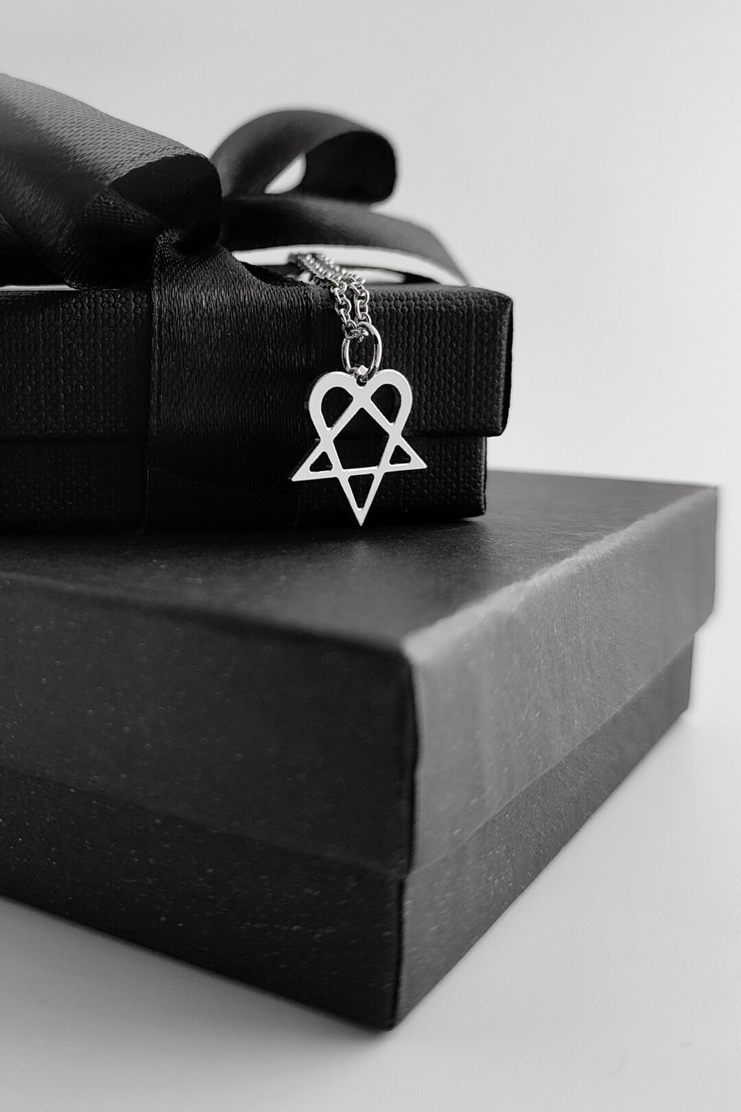 Heartagram, HIM Necklace. Small Heartagram Necklace in 925 Sterling ...