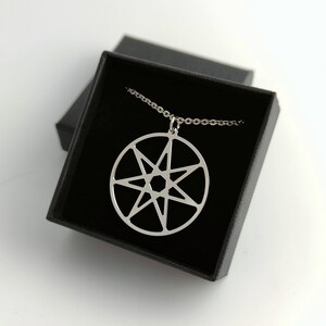 Elven Star Necklace, Seven-pointed Star, Septogram Pendant. Setogram ...