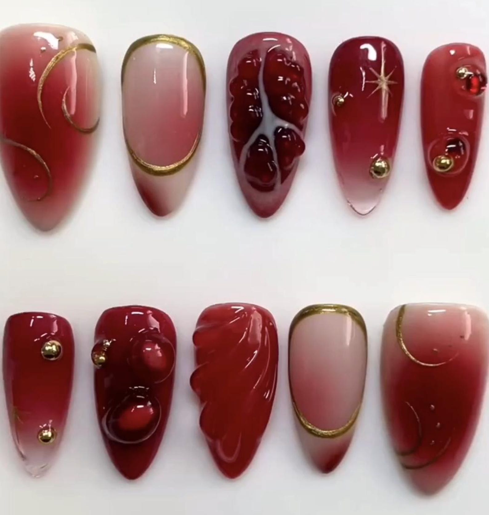 Handmade Premium Nail Tips/ Press on Nail Tips/ Custom Press-on ...