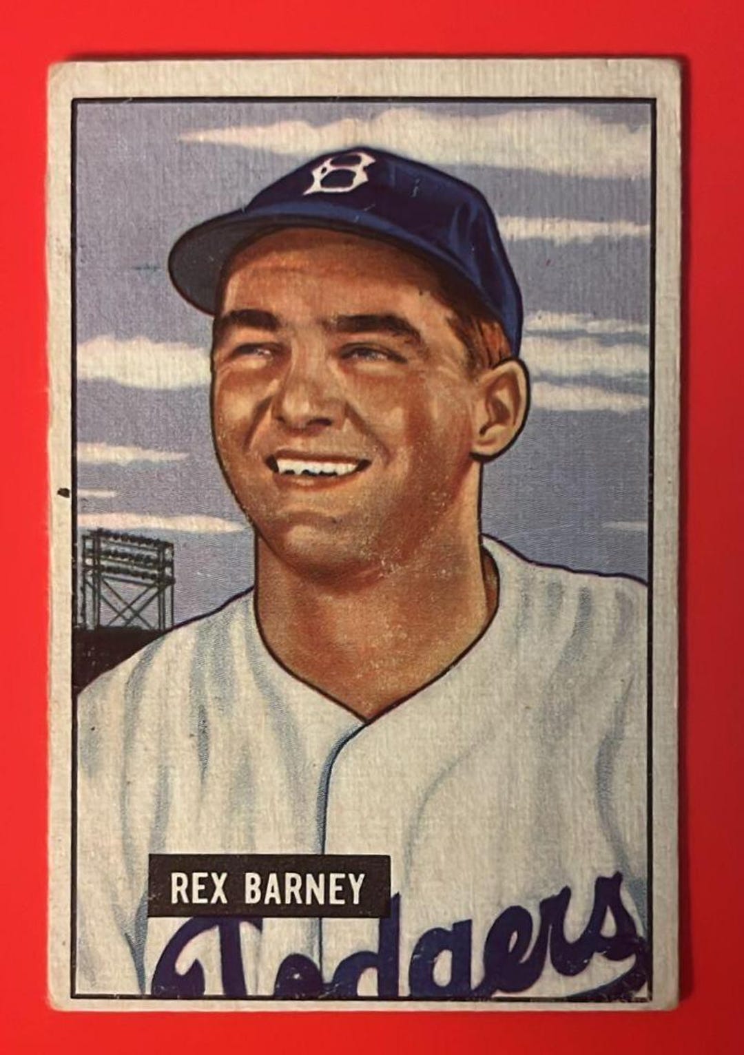 1951 Bowman #153 Rex Barney - Etsy