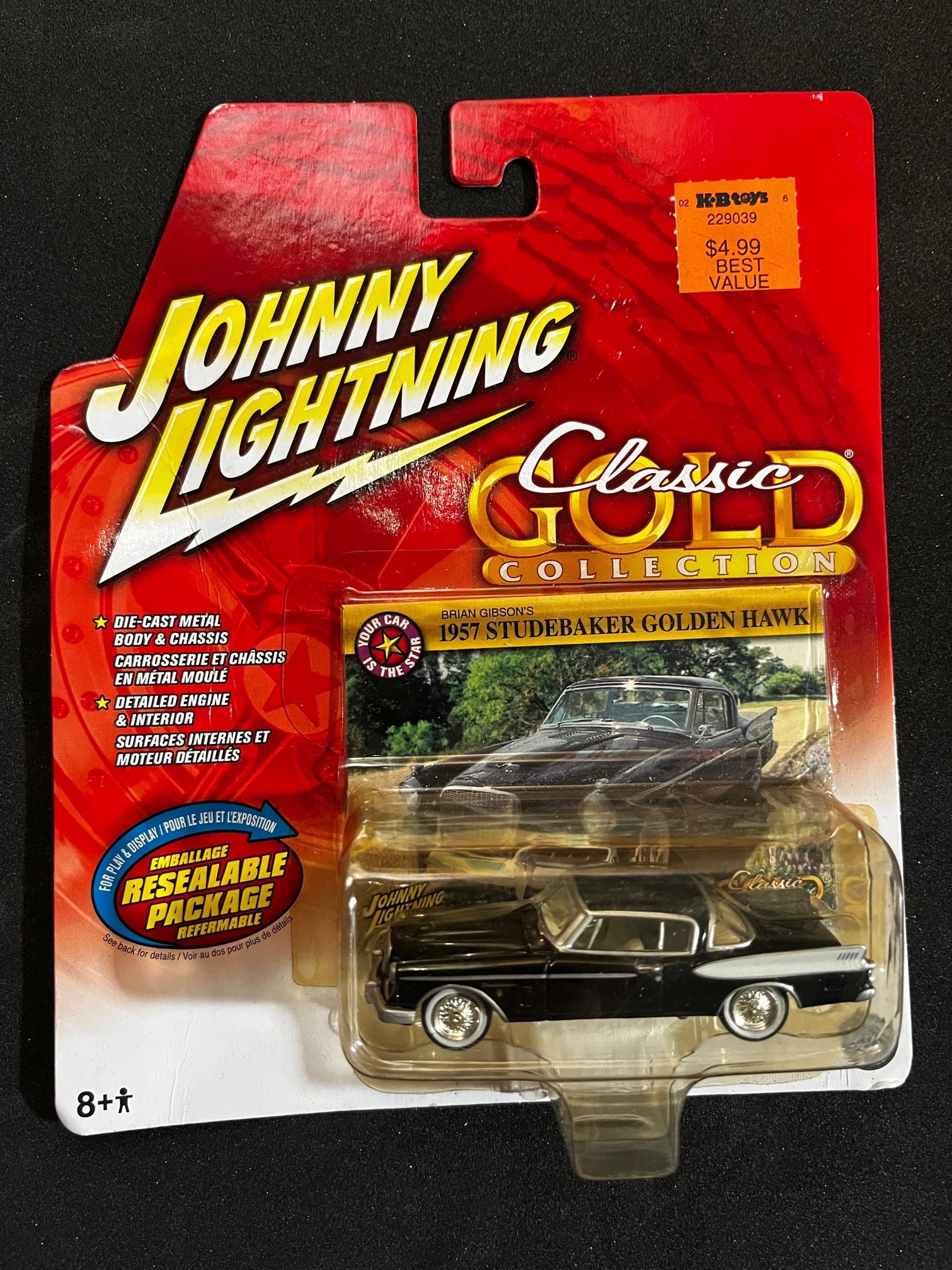 Johnny Lightning Classic Gold Collection "1957 Studbaker Golden Hawk ...